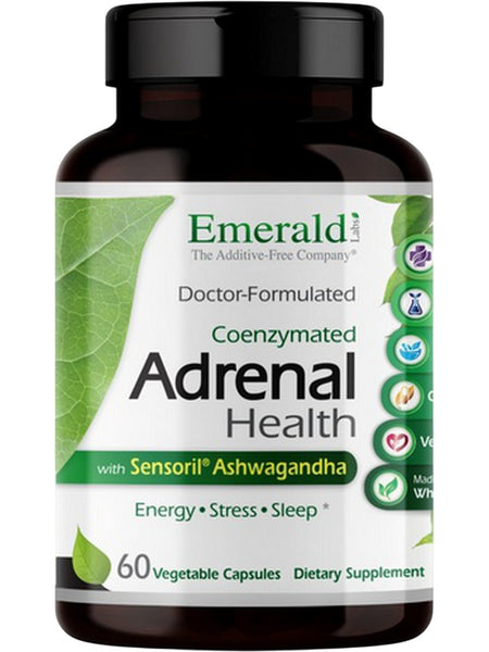 Emerald Labs, Adrenal Health, 60 Vegetable Capsules – Herbs Direct