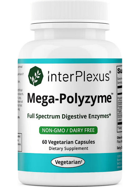 InterPlexus, Mega-Polyzyme, 60 Vegetarian Capsules – Herbs Direct