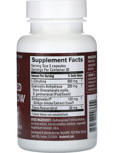 BrainMD, Advanced Blood Flow, 60 Vegan Capsules – Herbs Direct