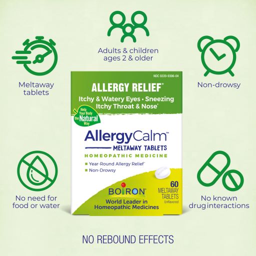 Boiron, Allergycalm, 60 Meltaway Tablets – Herbs Direct