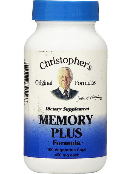 Christopher's Original Formulas, Memory Plus, 100 Vegetarian Caps – Herbs Direct