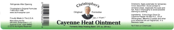 Christopher's Original Formulas, Cayenne Heat Ointment, 2 fl oz – Herbs ...