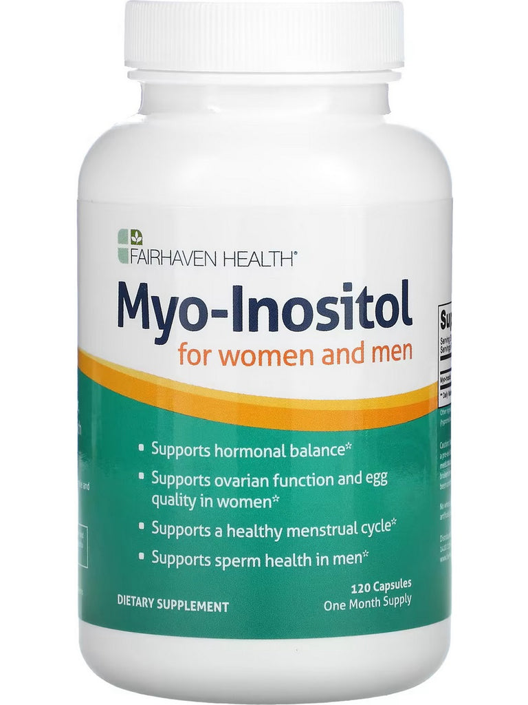 Fairhaven Health, Myo-Inositol for Women and Men, 120 Capsules – Herbs ...