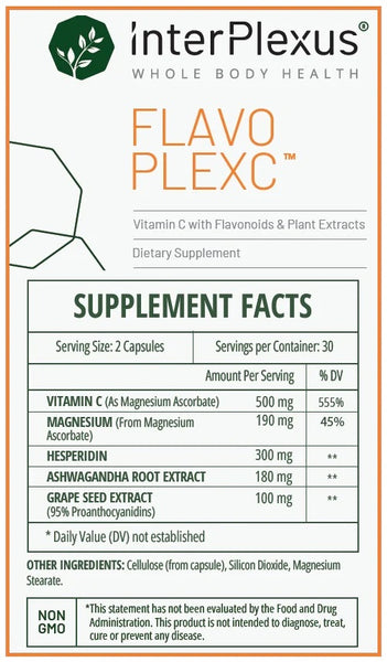 InterPlexus, Flavo PlexC, 60 Vegetarian Capsules – Herbs Direct