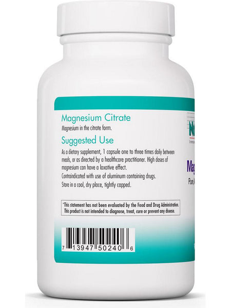 NutriCology, Magnesium Citrate Pure, Well-Absorbed Magnesium, 90 Veget ...