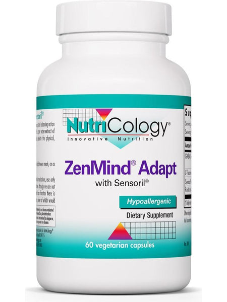 NutriCology, ZenMind Adapt with Sensoril, 60 Vegetarian Capsules ...