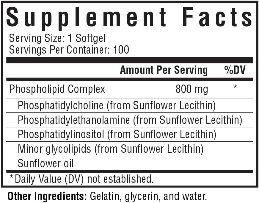 Seeking Health, Optimal PC, Phospholipid Complex 800mg, 100 Softgels ...