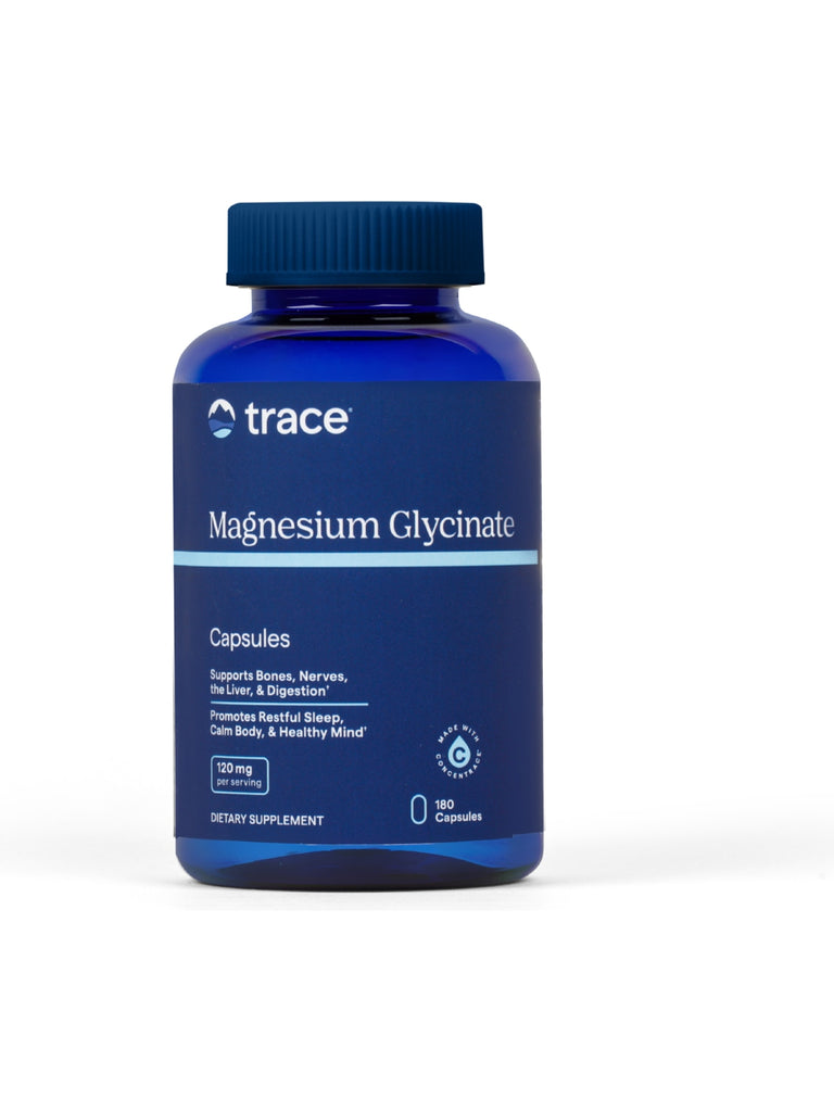 Trace Minerals, Magnesium Glycinate, 120 mg/serving, 90 Capsules ...
