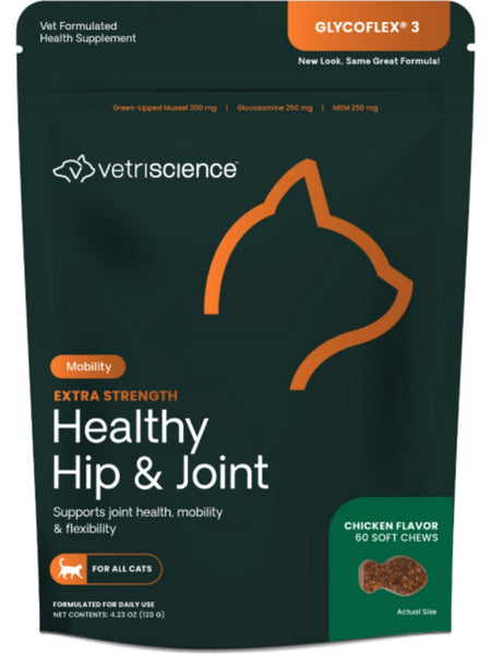 VetriScience, Glyco Flex Stage 3 for Cats, 60 Bite-Sized Chews – Herbs ...